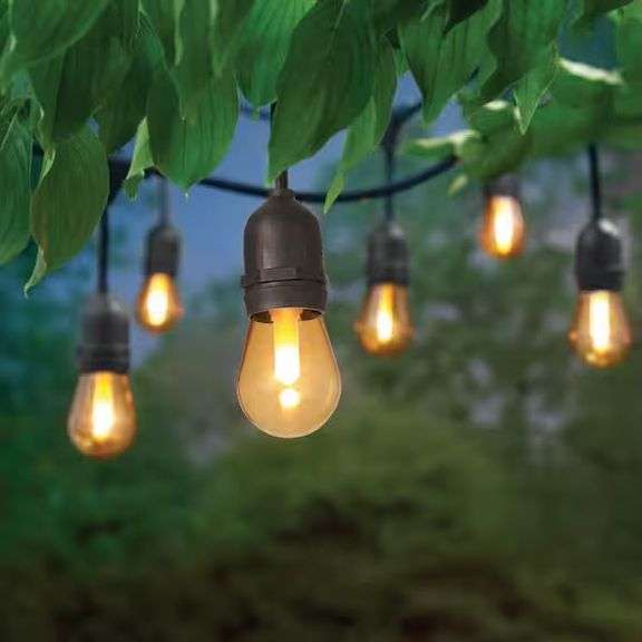 Hampton Bay 12 ft Plug-In LED Flame Effect String Lights - Metzger ...