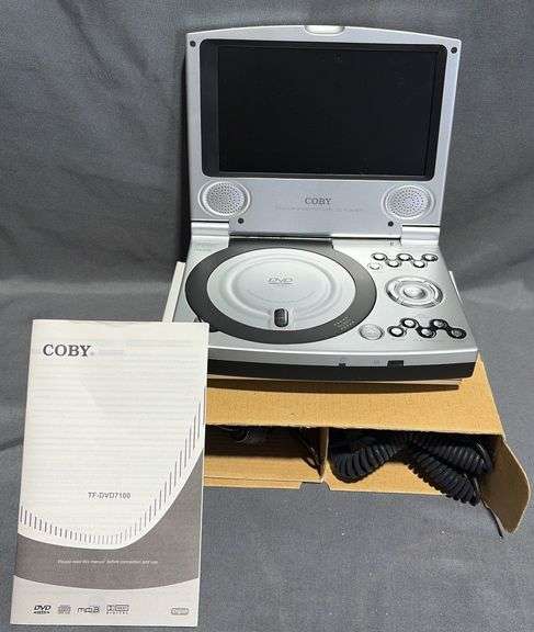 Coby TF-DVD7100 Portable DVD/CD Player with Accessories and Manual ...