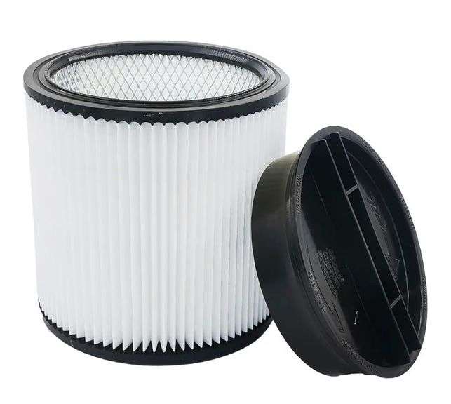 Cylinder Air Filter with Plastic End Cap and Mesh Support. Shop vac ...