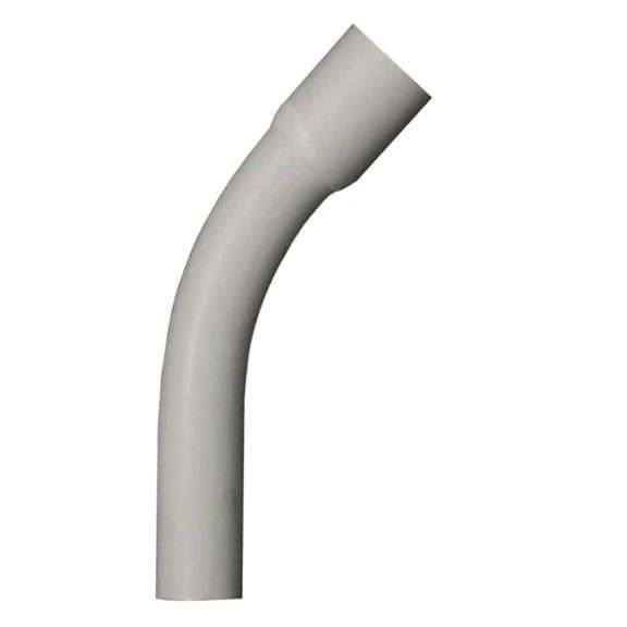 CANTEX - 2 in. x 45Â° Bell End Schedule 40-Standard Radius PVC Elbow ...
