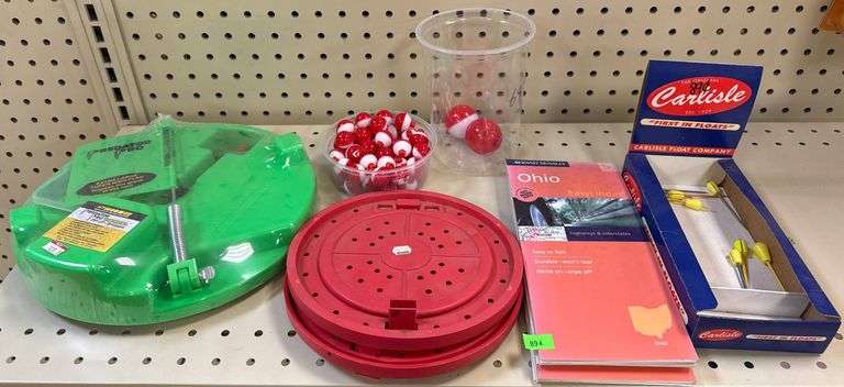 Fishing Accessories Inc. Map, Floats, and Bait Box - Metzger Property ...