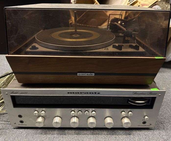 Marantz 2230 Stereophonic Receiver and Dual 1228 Turntable with Dust ...