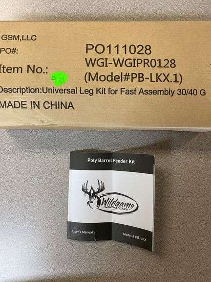 Wildgame Poly Barrel Feeder Leg Kit Model PB-LKX.1 - Metzger Property ...