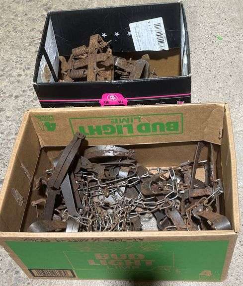 Metal Animal Traps With Chains and Springs - Metzger Property Services, LLC