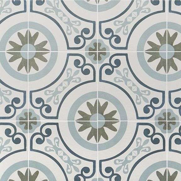 IVY HILL TILE - Aster Garden Square 9 in. x 9 in. Matte Porcelain Floor ...