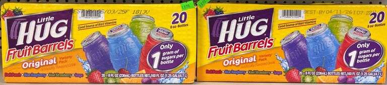 Little Hug Fruit Barrels Original Flavor Variety Pack, 20-Count ...