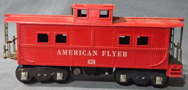 American Flyer 638 Caboose Train Car with Original Box, 3/16 Scale ...