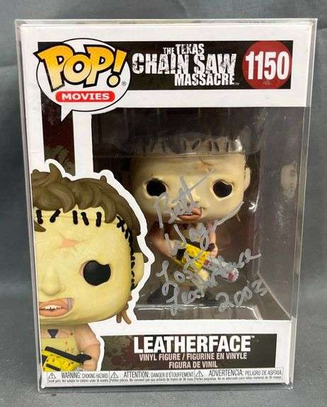 Funko Pop! Movies ‘Texas Chainsaw Massacre’ Leatherface #1150 Signed ...