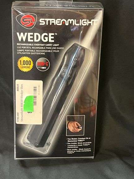 Streamlight Wedge Rechargeable Everyday Carry Light, 1,000 Lumens, USB ...