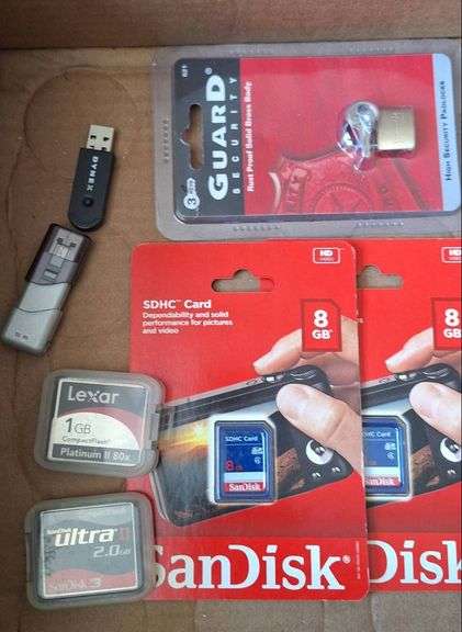 Flash Drives, SD Cards, and Padlock Combo - Metzger Property Services, LLC
