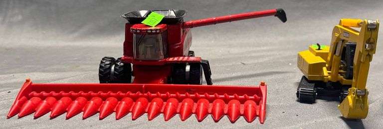Case IH 8230 Combine Harvester and John Deere Excavator, 5.5” – 7 ...