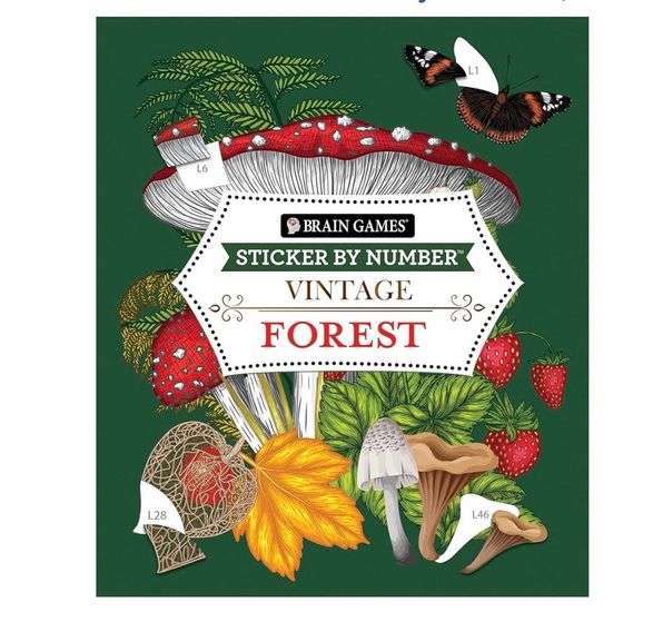 Brain Games Sticker by Number Forest Book - Metzger Property Services, LLC