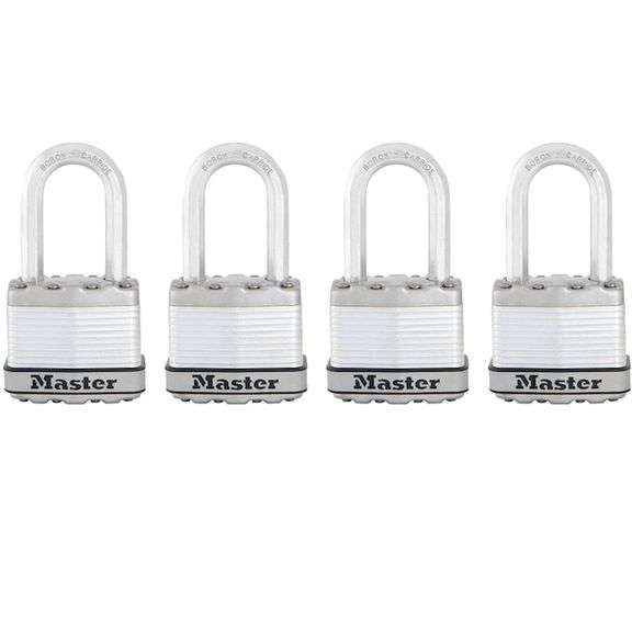 MASTER LOCK - Master Lock Heavy Duty Outdoor Keyed Padlock 1-1/2-in ...