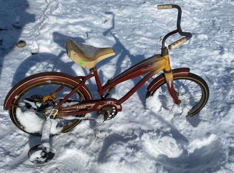 Roadmaster 18-Inch Bicycle with Brown Red and Yellow Finish, 44”x18”x27 ...