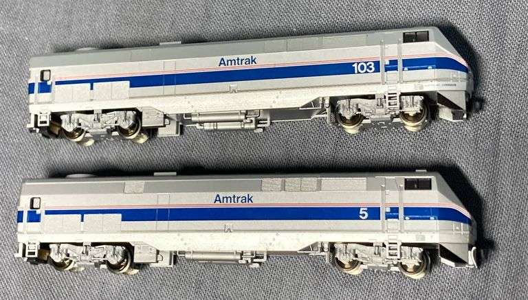 2 HO Scale Amtrak Diesel Locomotive Models, Nos. 5 and 103, 5 ...
