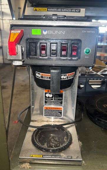 Bunn CW Series Commercial Coffee Brewer with 3 Warmers and 18” Untested ...