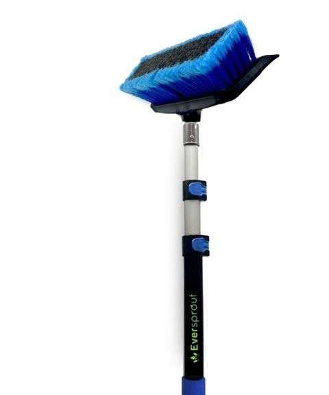 Blue Telescopic Brush with Extendable Handle and Cleaning Head-7-19 ...