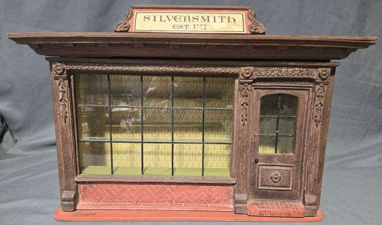 Miniature Silversmith Shopfront Diorama with Hinged Front Panel ...