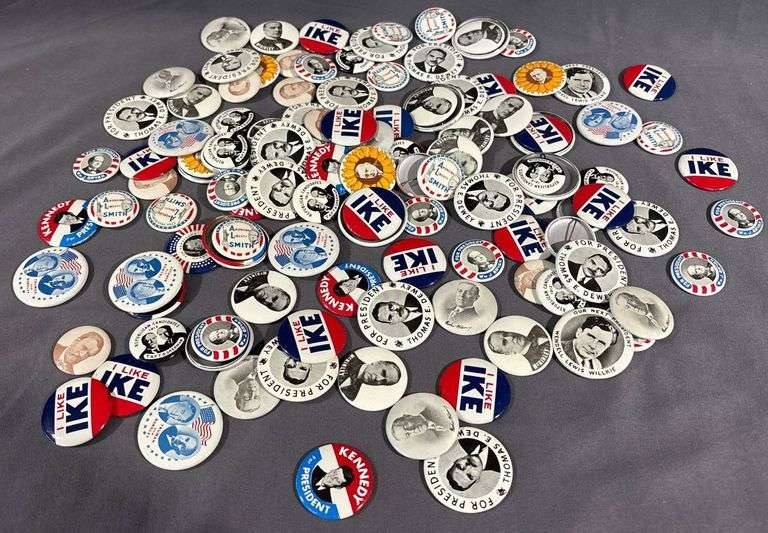 Reproduction U.S. Presidential Campaign Pins - Metzger Property ...