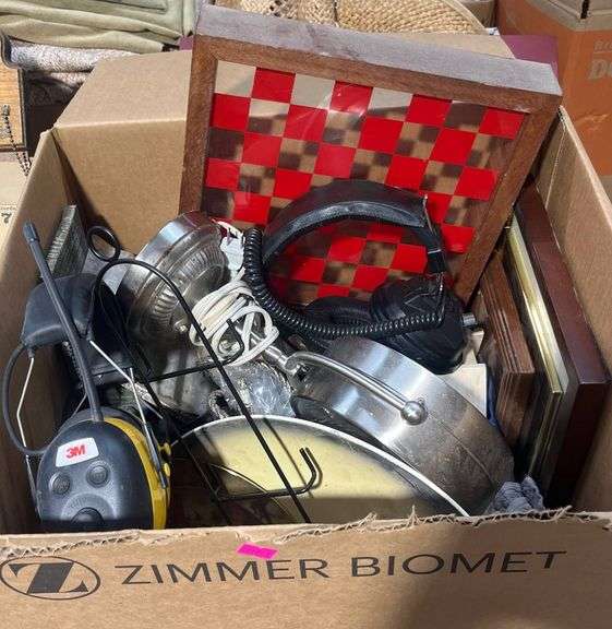 Headphones, Checkers Board, Mirror, and Books, Untested - Metzger ...