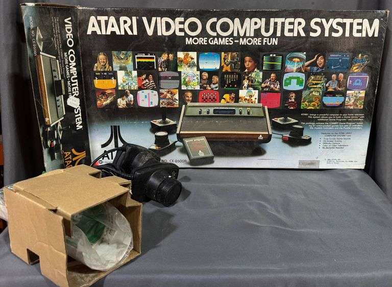 Atari Video Computer System CX-2600A with Box and Accessories, Untested ...