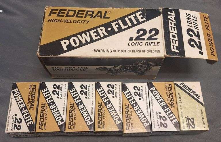 Federal Power-Flite .22 Long Rifle Ammunition, 350rds - Metzger ...