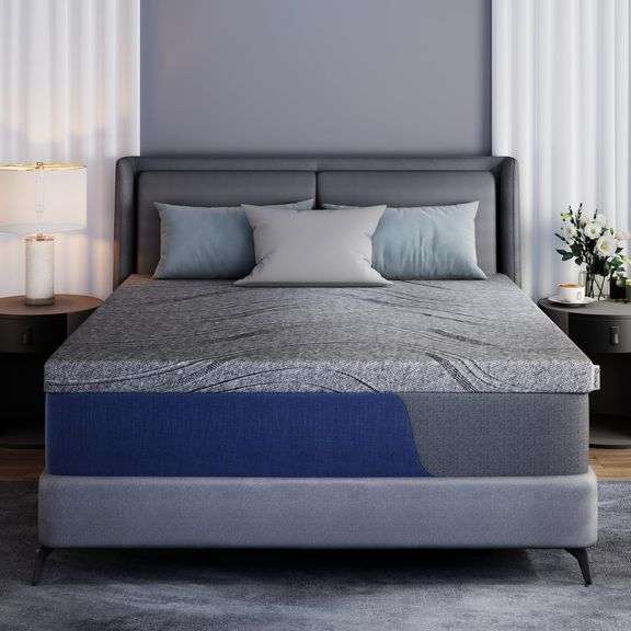 - King Memory Foam Mattress Topper Firm, 3 Inch Extra Firm Mattress ...