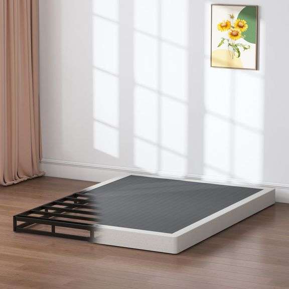 EBERN DESIGNS - 5 Inch Box Spring Low Profile Metal Frame Heavy Duty ...