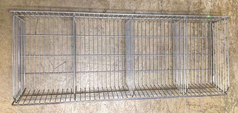 Metal Wire Display Rack with Multiple Dividers 18″x8″x48″ - Metzger ...