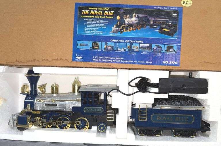 Battery-Operated ‘The Royal Blue’ Locomotive & Coal Tender No. 2170 ...
