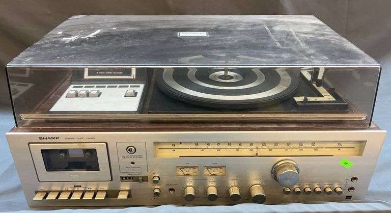 Sharp SG-200 Stereo Music Center with Turntable, Cassette, and 8-Track ...