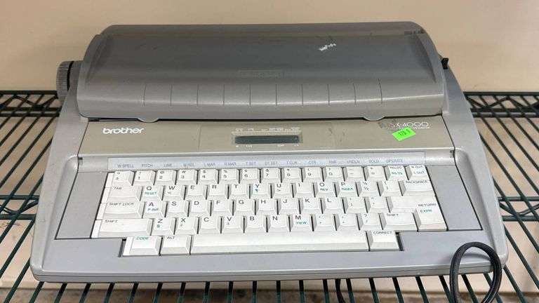 Brother SX-4000 Electronic Typewriter, 18” x 16” x 6”, untested ...