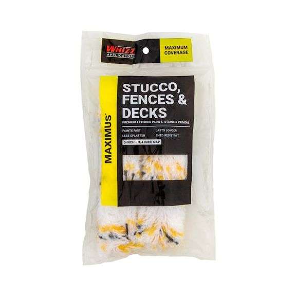 WHIZZ - WHIZZ 2 -Pack 6-in x 3/4-in Nap MAXIMUS Stucco, Fences, and ...