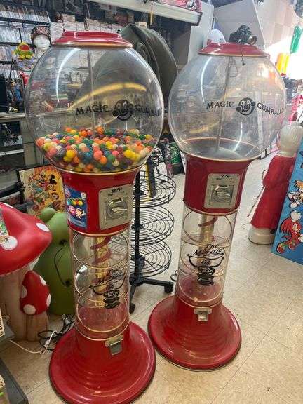 Magic Gumball Machine, Functional with Keys and Magic Gumball Dispenser ...