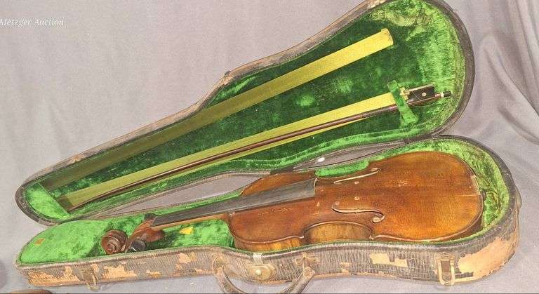 Violin with Case, Bow, and Accessories, Label Inscribed ‘Joseph ...