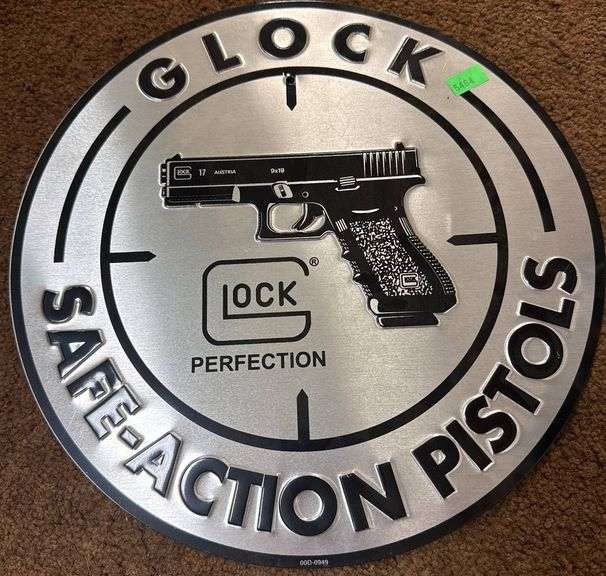 Glock Safe-Action Pistols Metal Wall Sign 12”x12” - Metzger Property ...