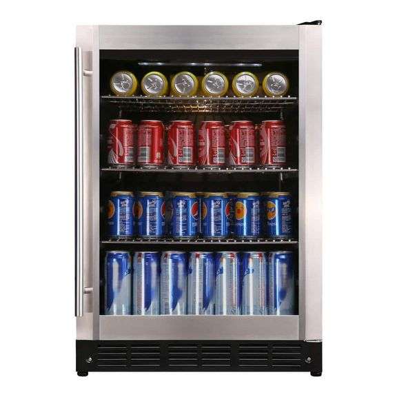 MAGIC CHEF - Beverage 23.4 in. 154 (12 oz.) Can Beverage Cooler ...