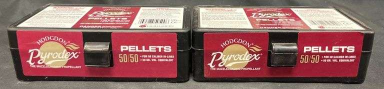 2 Boxes of Hodgdon Pyrodex 50/50 Muzzleloading Propellant Pellets ...