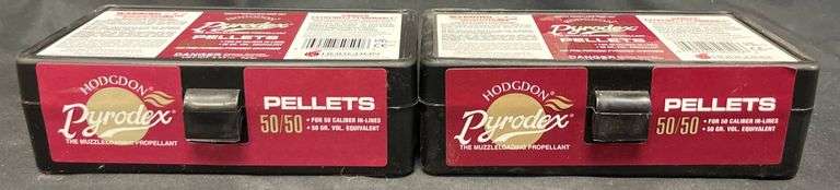 2 Boxes of Hodgdon Pyrodex 50/50 Muzzleloading Propellant Pellets ...