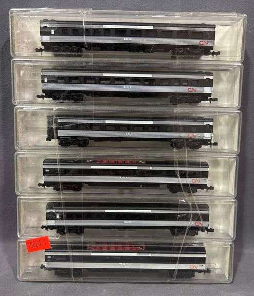 6 HO Scale Canadian National Passenger Train Cars by Model Power ...