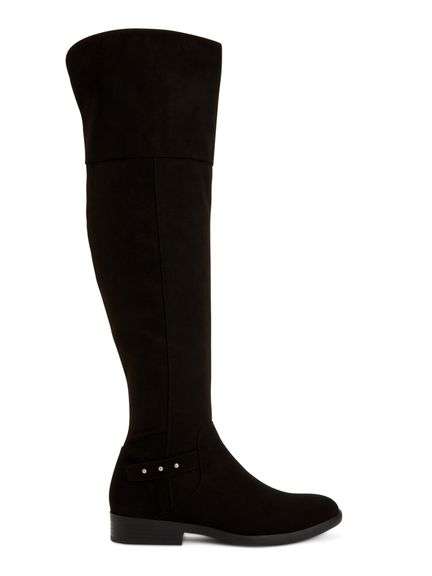 STYLE & COMPANY $99.50 MSRP Womens Black Overthe Knee Studded Slip ...