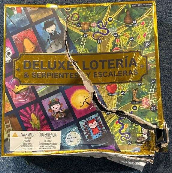 Deluxe Loteria & Serpientes y Escaleras Board Game with Damaged Box ...