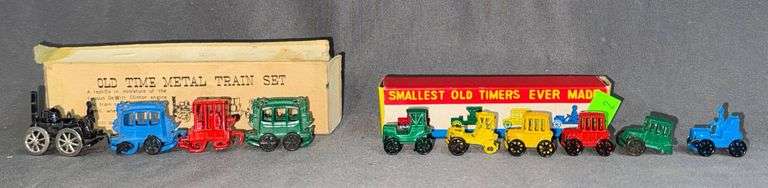 Old Time Metal Train Set and Smallest Old Timers Ever Made Train Set ...