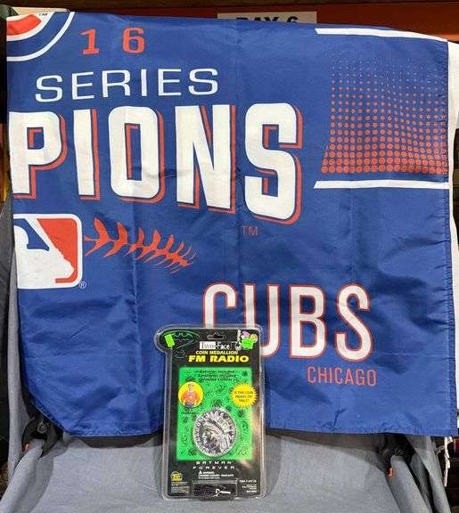 2016 Chicago Cubs World Series Champions Flag & Batman Forever Two-Face ...