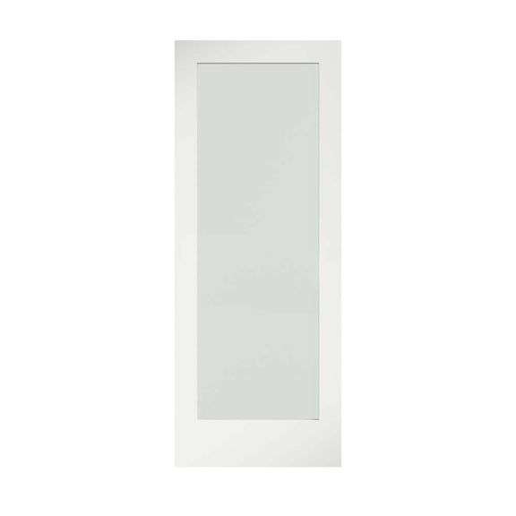 EIGHTDOORS - 30 in. x 80 in. x 1-3/8 in. 1-Lite Solid Core Frosted ...