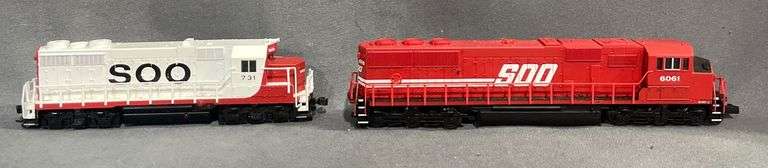 Athearn N Scale SOO Line Locomotives 6061 & 731, 4”,5.5” - Metzger ...