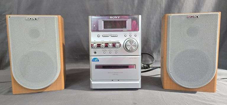 Sony HCD-NE3 Compact Disc Deck Receiver with SS-CNE3 Speaker System and ...