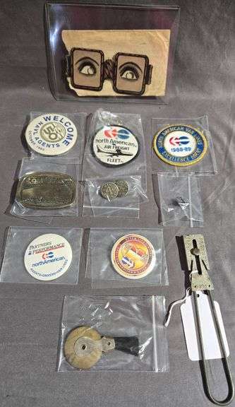 Box Lot of Assorted Small Collectibles and Garland Writing Instruments ...
