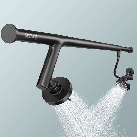 SOOVOW - Double Shower Heads for Two People Rod - Dual Shower Head ...