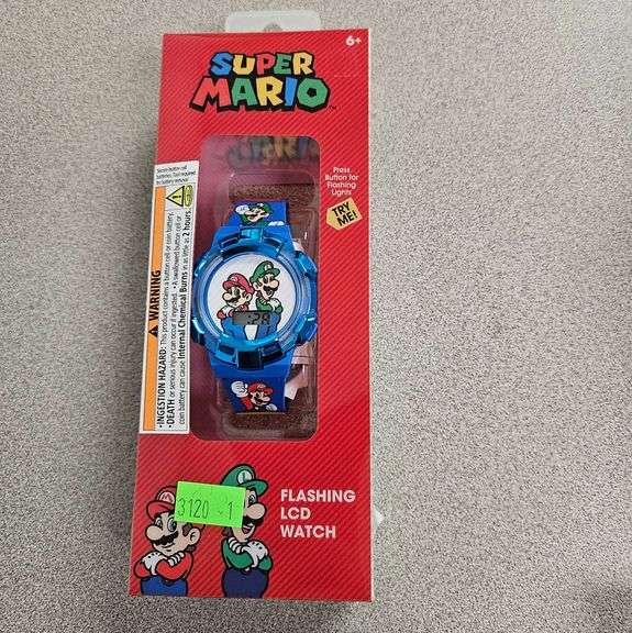 Super Mario Flashing LCD Watch - Metzger Property Services, LLC